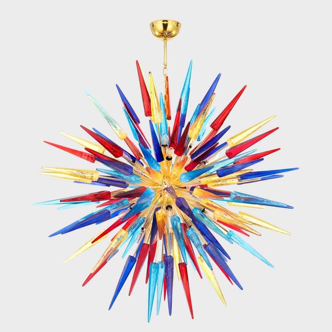 Starburst Multicolor Murano Glass Chandelier Sogni Di Cristallo®